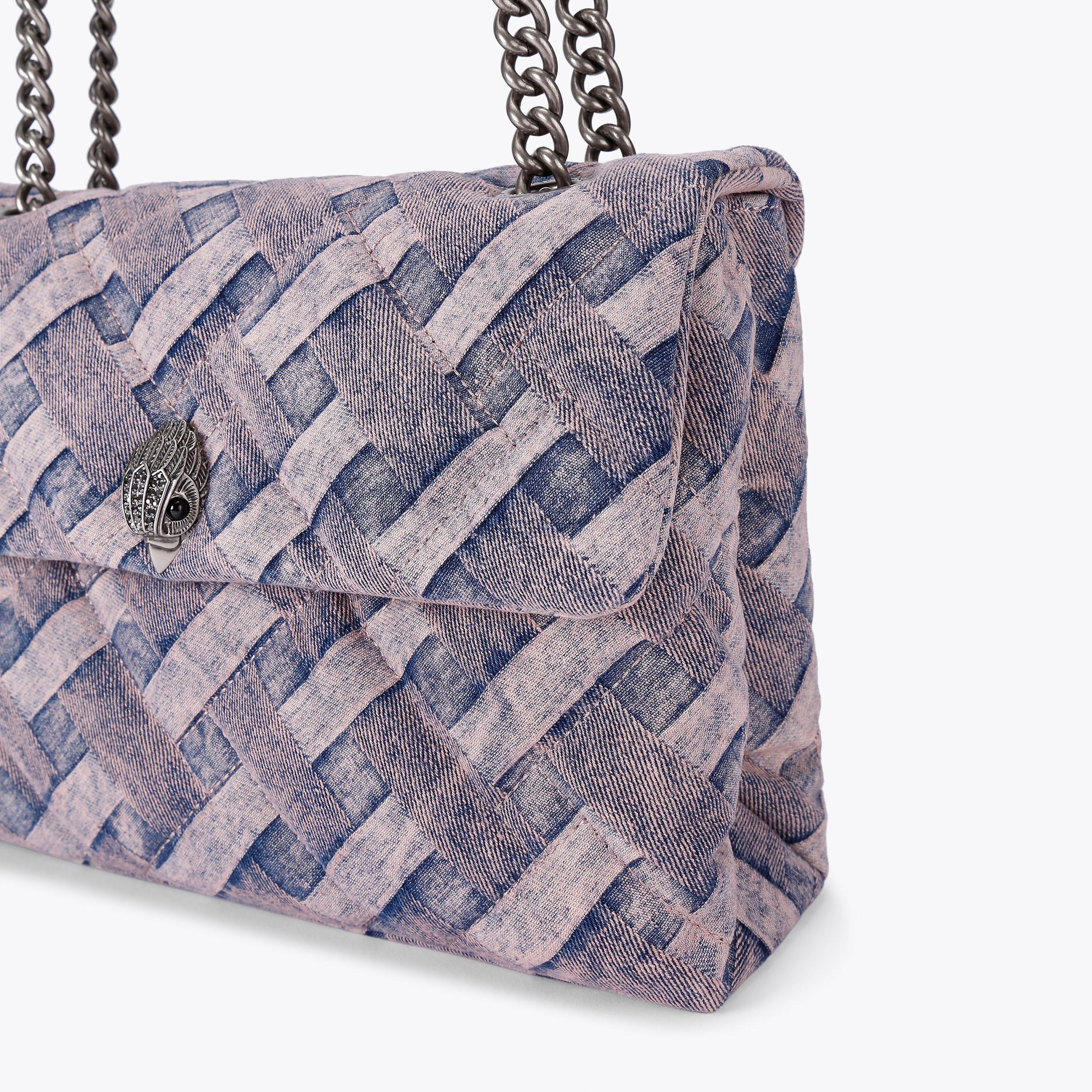 LARGE KENSINGTON SOFT Pink Bleach Shoulder Purse by KURT GEIGER LONDON