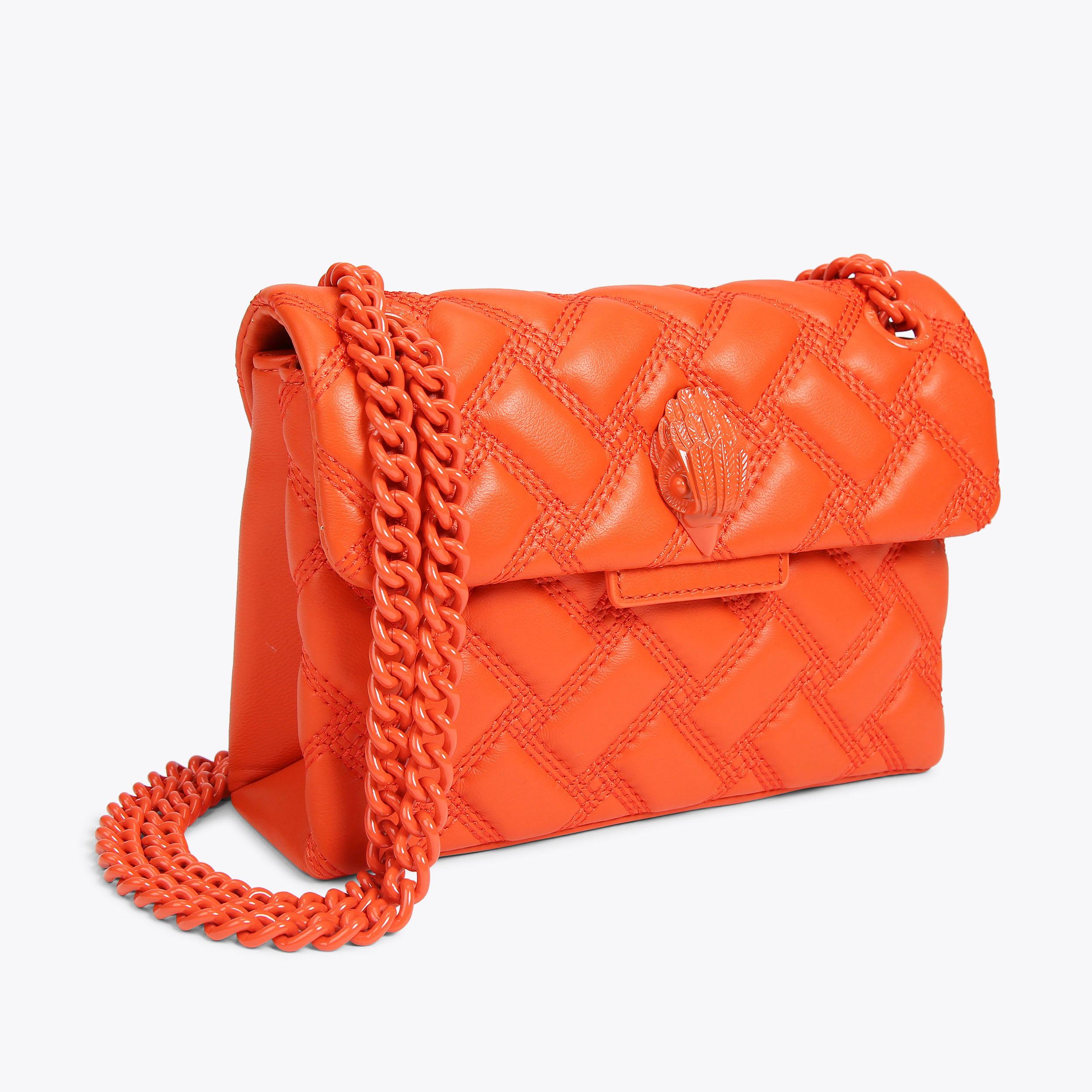 MINI KENSINGTON DRENCH Orange Quilted Cross Body Purse by KURT GEIGER ...
