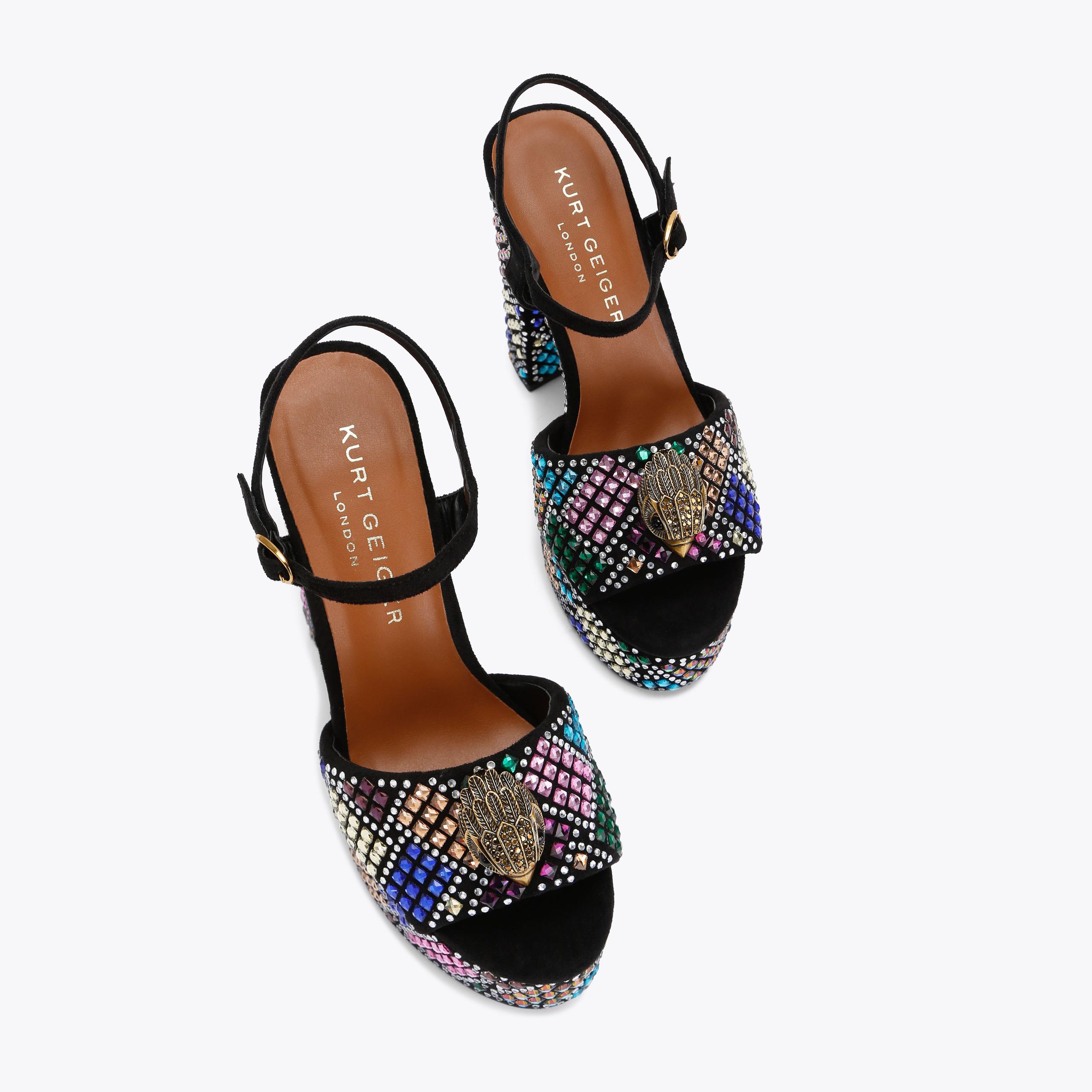 KENSINGTON PLATFORM SDL Crystal Platform Heels by KURT GEIGER LONDON