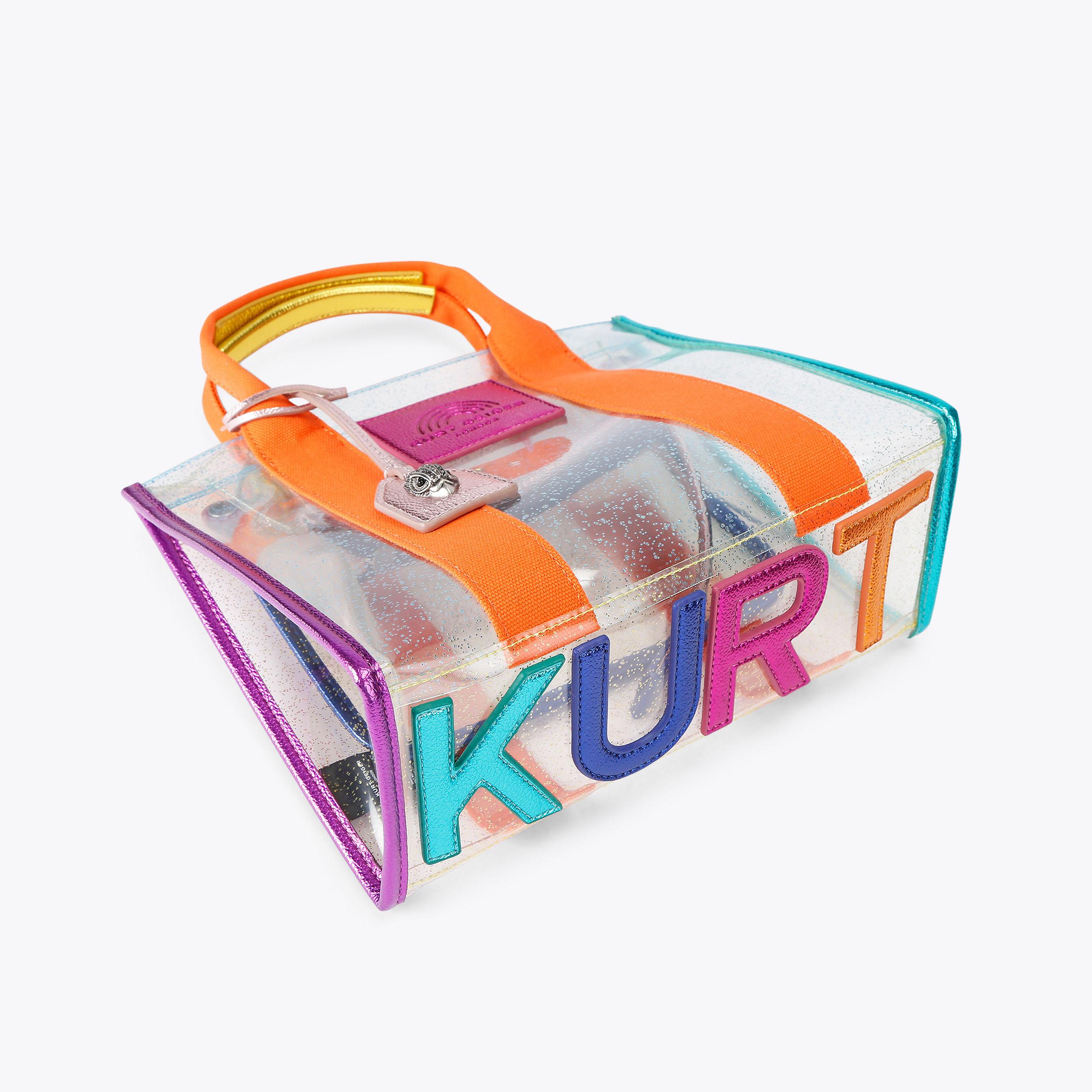 VINYL SM SOUTHBANK TOTE Glitter Vinyl Tote Bag by KURT GEIGER LONDON