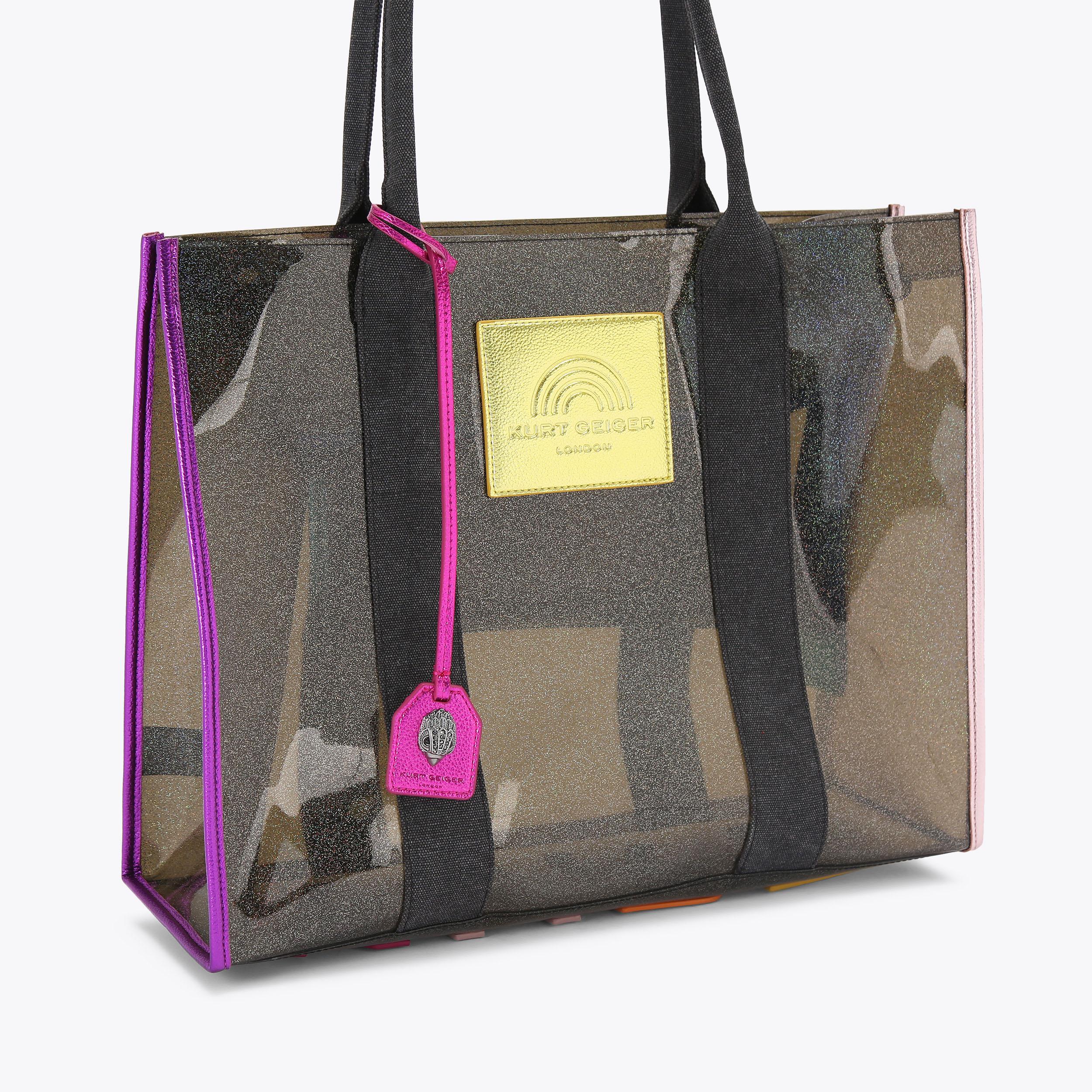 VINYL LG SOUTHBANK TOTE Vinyl Large Tote Bag by KURT GEIGER LONDON