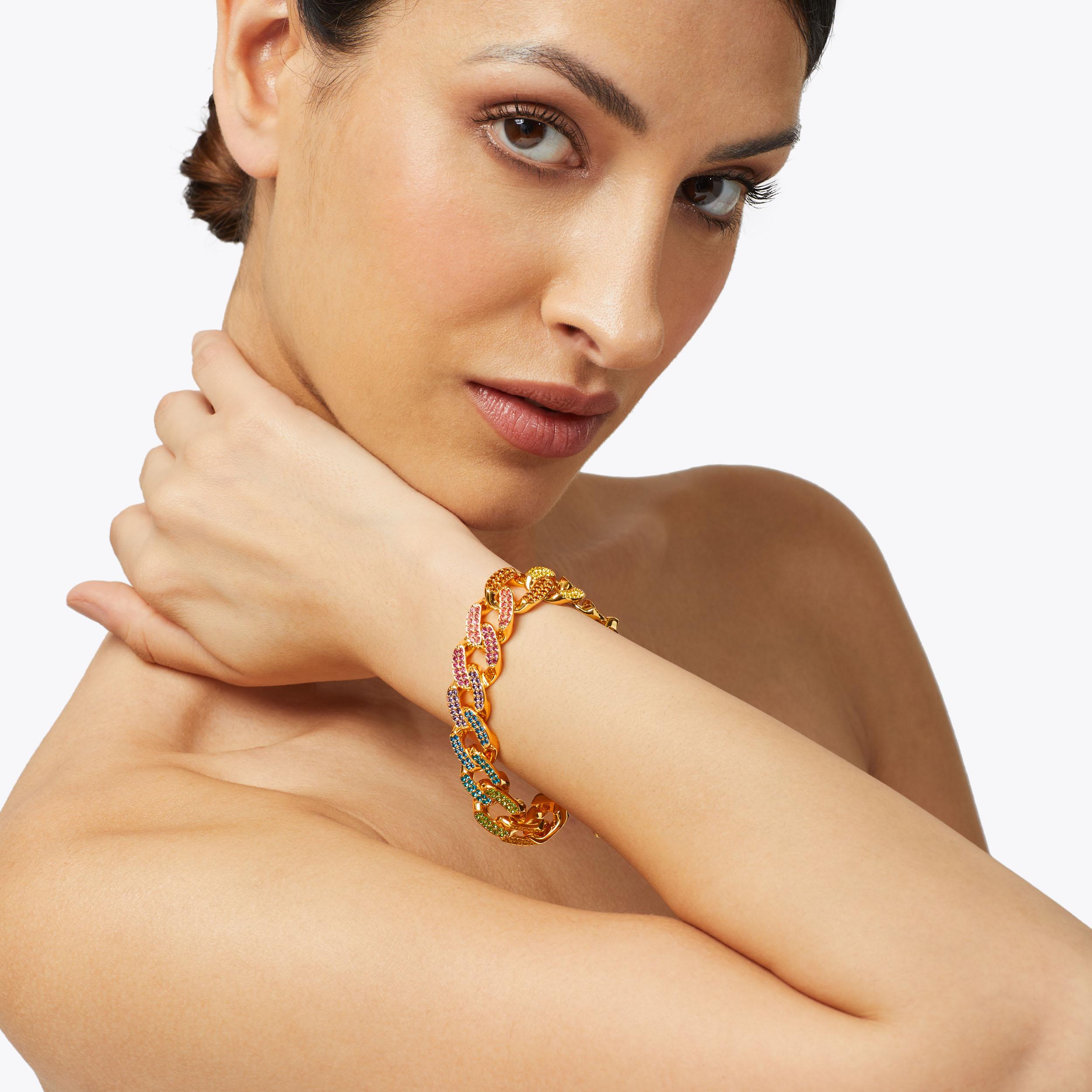 RAINBOW CHAIN BRACELET Rainbow Bracelet by KURT GEIGER LONDON