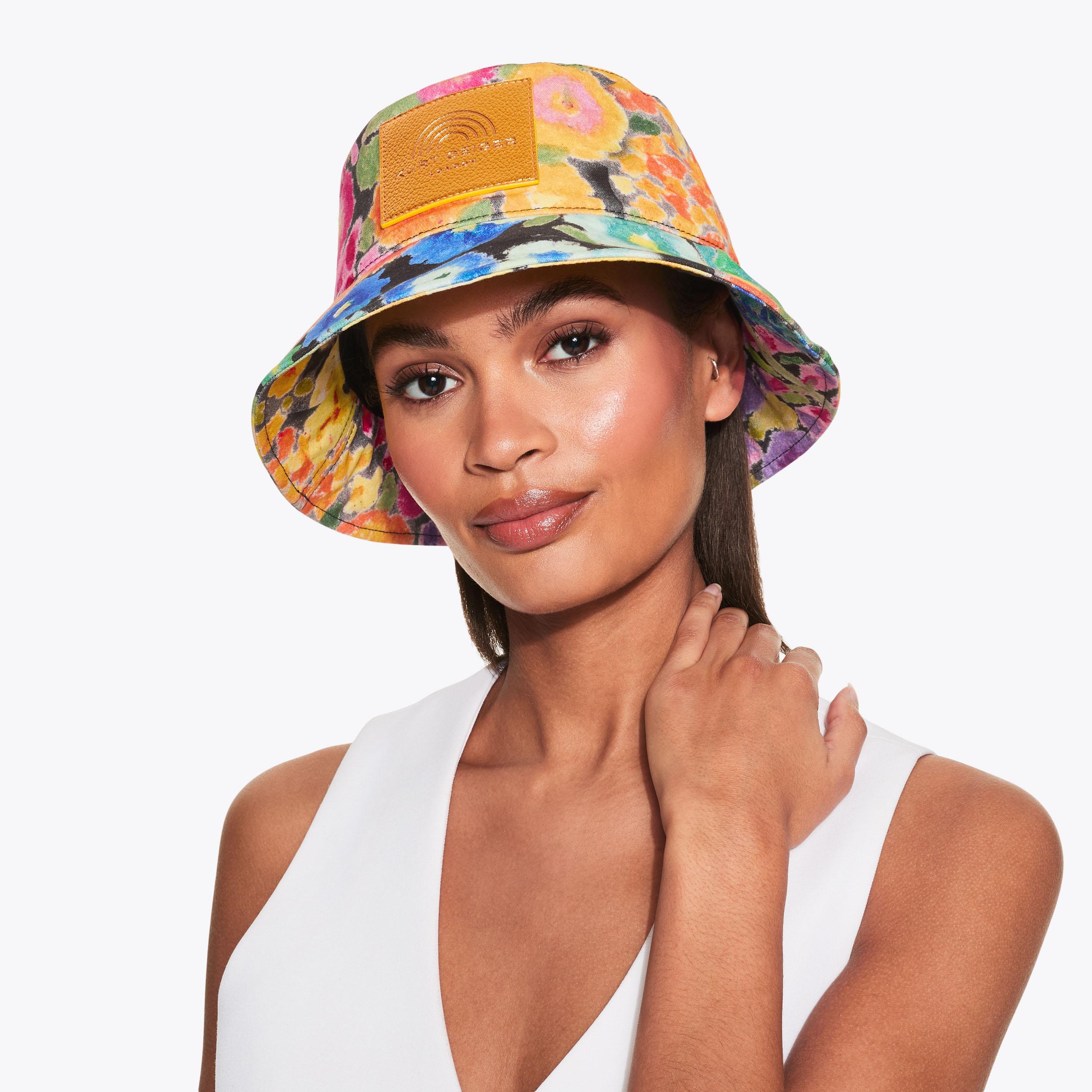SOUTHBANK BUCKET HAT Cotton Fabric Bucket Hat by KURT GEIGER LONDON